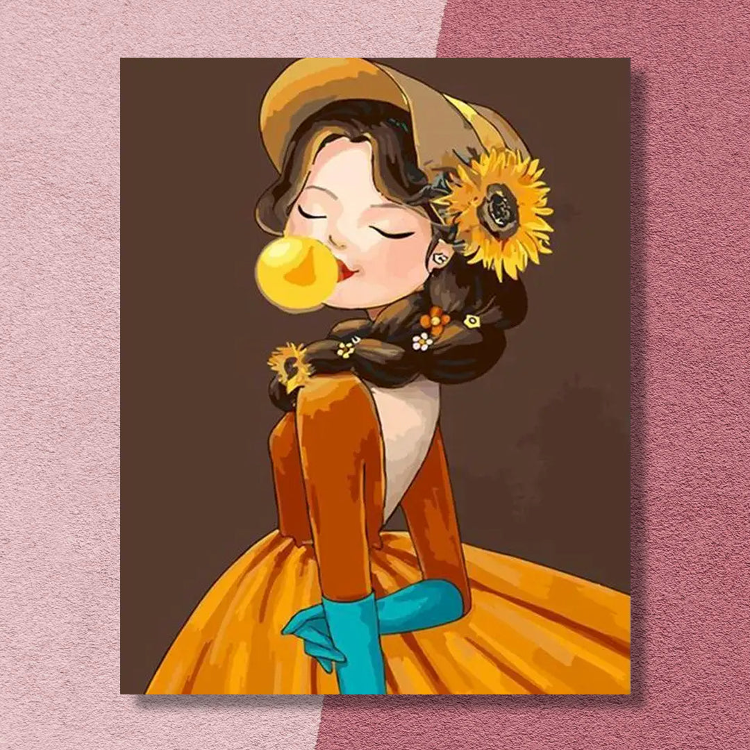 Sunflower Princess – EasyNumberArt